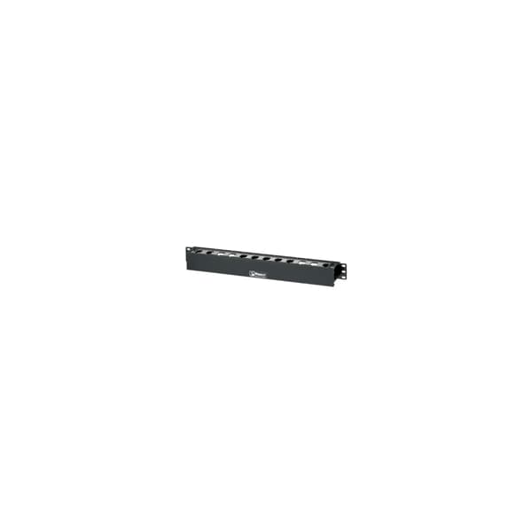 Panduit CABLE MANAGER HORIZONTAL, 1.7"H X 19"W X 2.7"D 1RMU, BLK FRONT ...