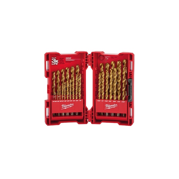 Milwaukee Tool 29-PIECE THUNDERBOLT TITANIUM, COATED DRILL BIT SET ...