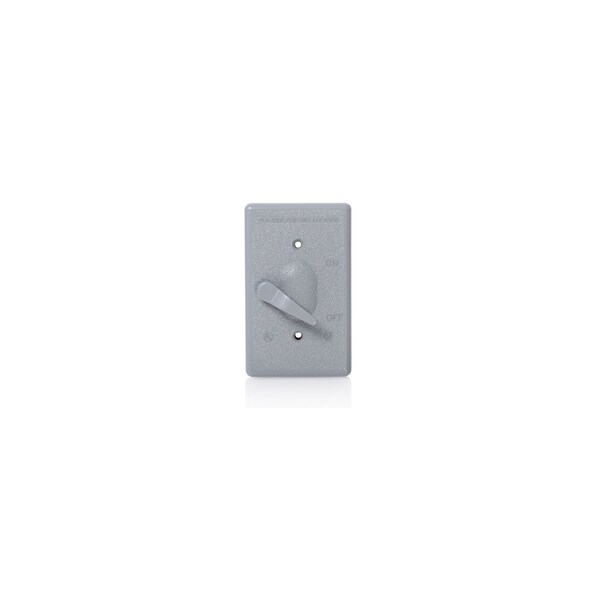 Leviton 1-Gang Weatherproof Cover For, Toggle Switches, Metallic WM1S ...