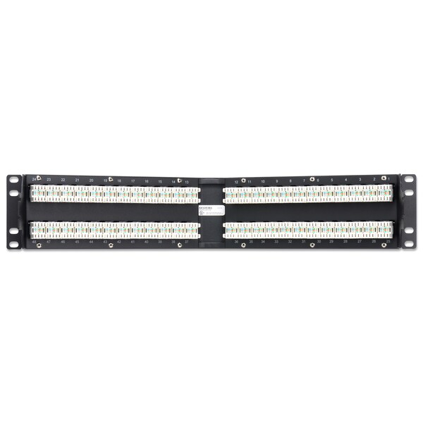 Belden 48-PORT PANEL ANGLED 2U, KEYCONNECT CAT6+ LOADED, AX105361 | Zoro
