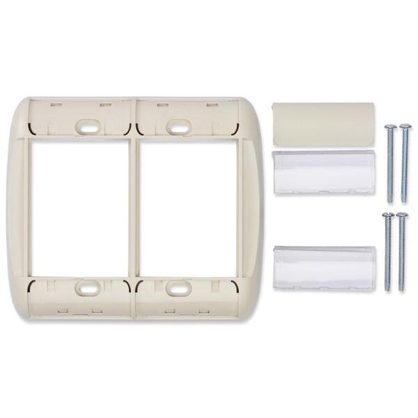 Belden MEDIA FLEX DOUBLE GANG, FACEPLATE WHITE, AX102609 | Zoro