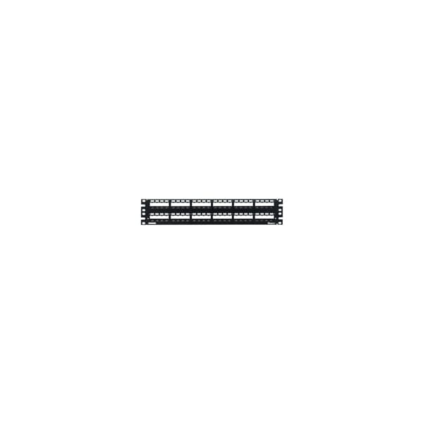 Panduit Patch Panel, 3.4 in. H x 19 in. W x 3-1/2 in. L, Stainless ...