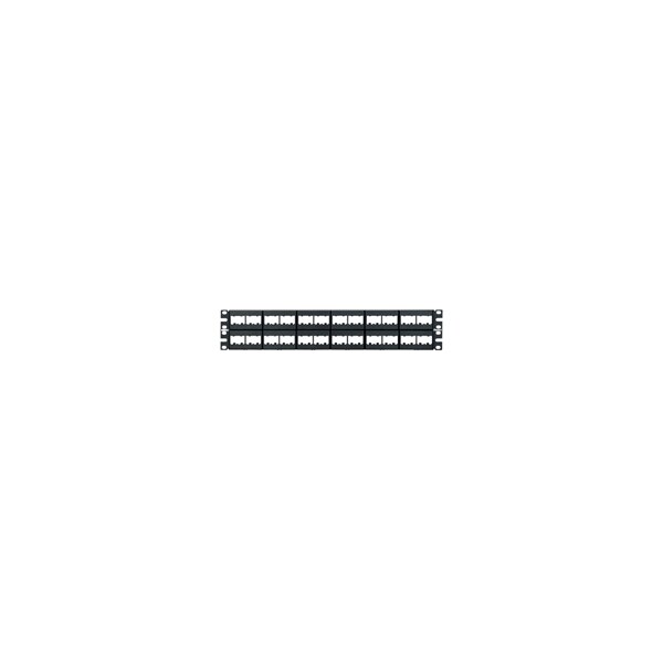 Panduit 48 PORT MODULAR PATCH PANEL, HIGH DENSITY MINICOM 1U, BLACK ...