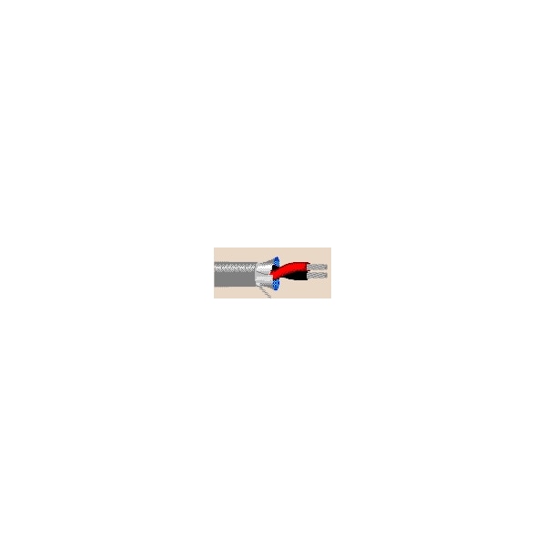 Belden Multi-Conductor Cable, AWM, 22 AWG, 2 C, Chrome, PVC, Stranded ...