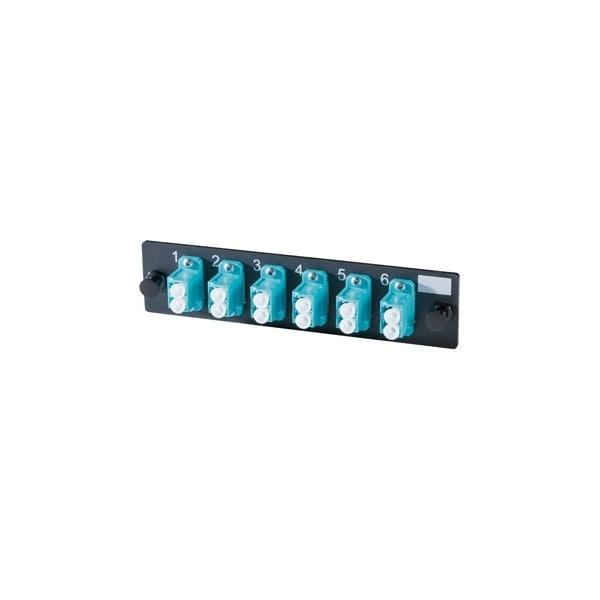 Ortronics 6F DUPLEX/12 FIBER PANEL LC MM, QUAD LOADED FOR FC SERIES ...