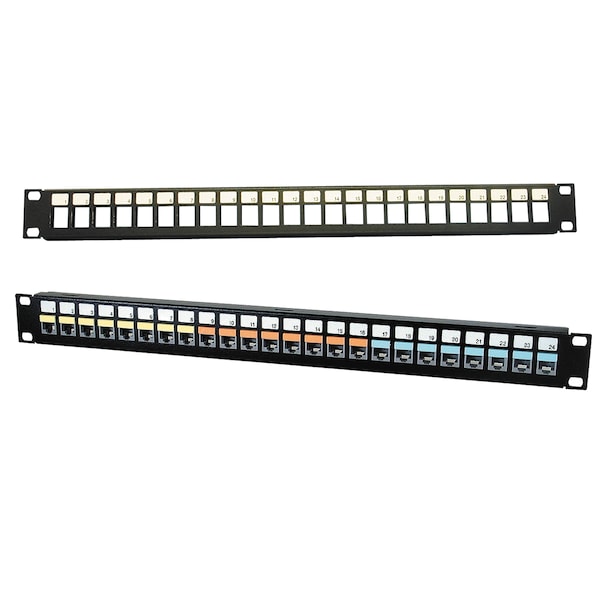 Hubbell Premise Wiring 48-PORT PATCH PANEL UNLOADED,USE W/XCELERATOR ...