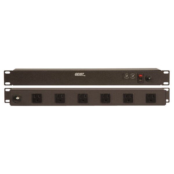 Geist RACK POWER STRIP, 30A, INDIVIDUAL TRANSFORMER, SPACED OUTLETS ...