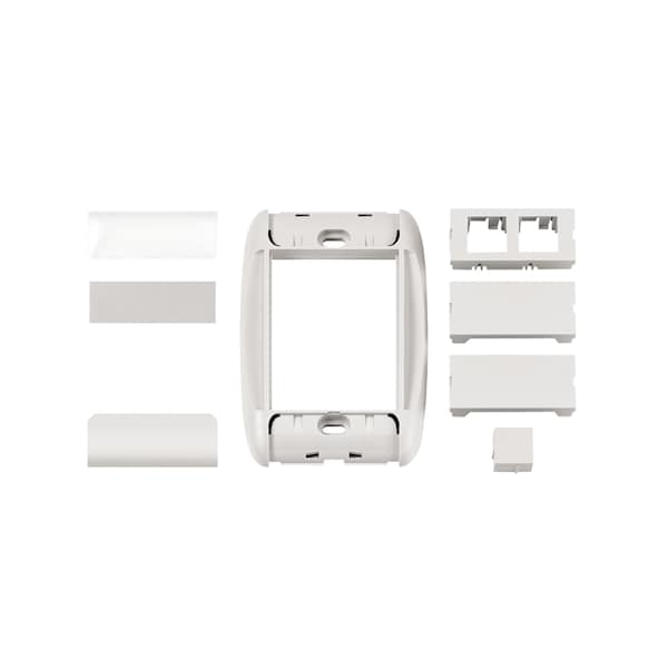 Belden 2PORT MEDIAFLEX FACEPLATE KIT, SG W/PLATE INSERT LABEL BLANK ...