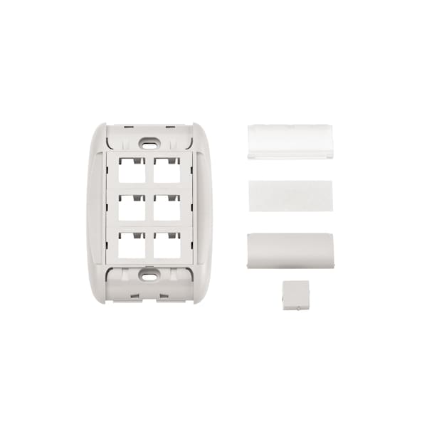 Belden 6PORT MEDIAFLEX FACEPLATE KIT, W/PLATE INSERT LABEL BLANK ...