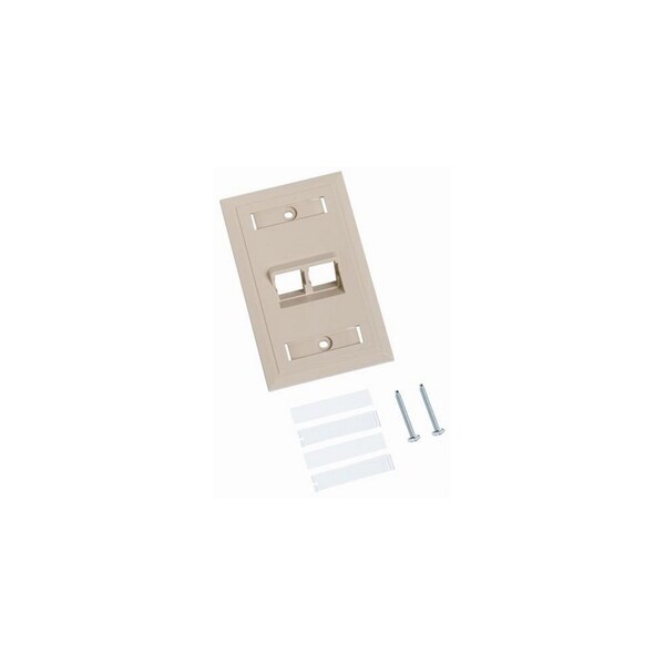 Commscope ANGLED SPECIALTY FACEPLATE, IV, ORY, M12AS-246 | Zoro
