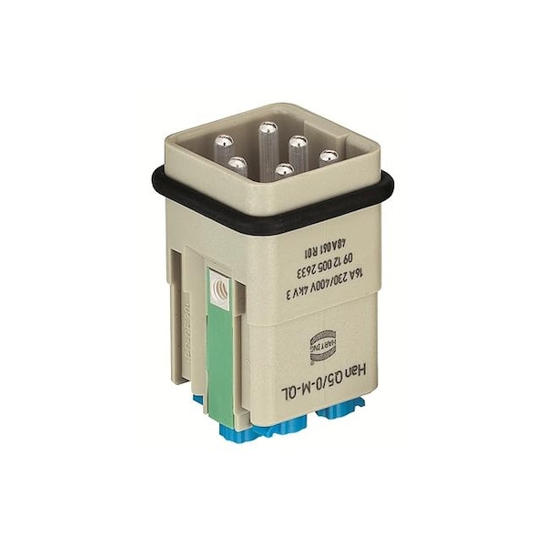 Harting HAN Q 5/0 INSERT MALE QUICK, LOCK, 9120052633 | Zoro