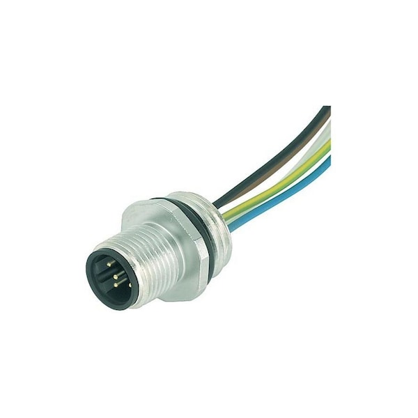 Harting M12-MALE SOCKET WITH WIRES, 5POL, B-CODE., 21033391301 | Zoro