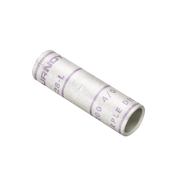 Burndy BUTT SPLICE 4/0, PURPLE, ROHS YS28LBOX | Zoro