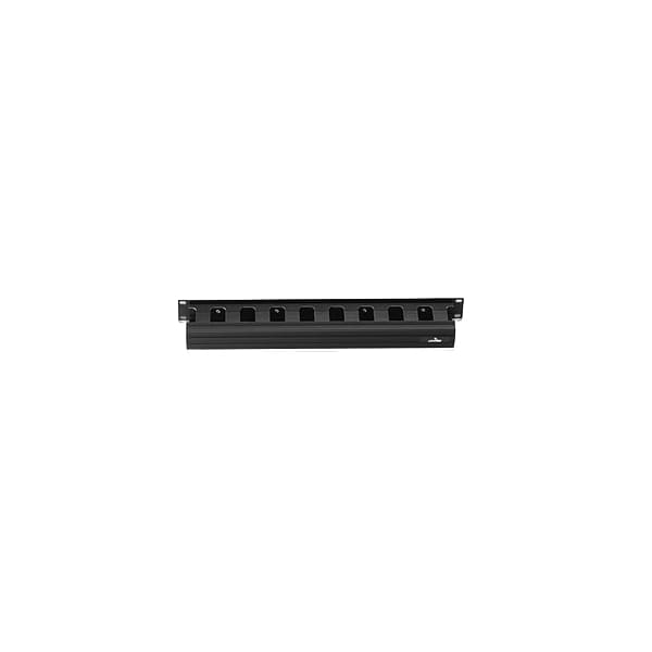 Leviton Cable Management Horizontal, Front Only Slotted Duct, Black 1U ...