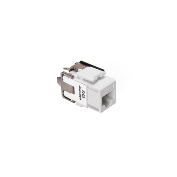 Leviton Extreme Cat 6A Quickport White, Connector, Channel-Rated 6110G ...