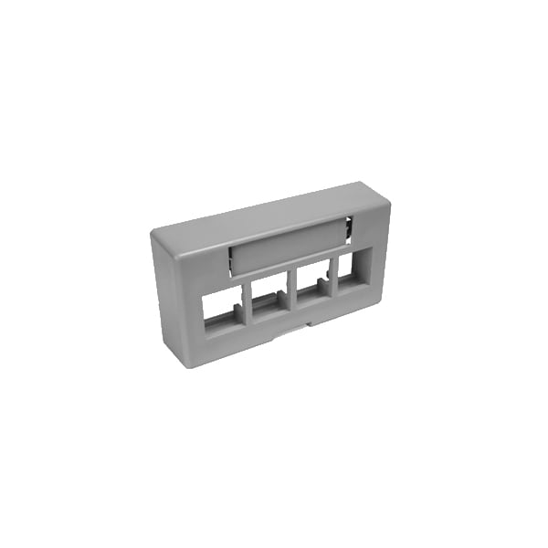Leviton 4-Port Extended Faceplate Fits, Standard Modular Furniture ...