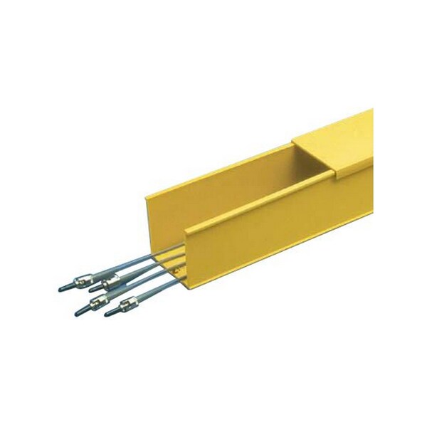 Panduit DUCT FIBER-DUCT TYPE S, 6'L X 4"W X 4"H BASE, PVC YELLOW ROHS ...