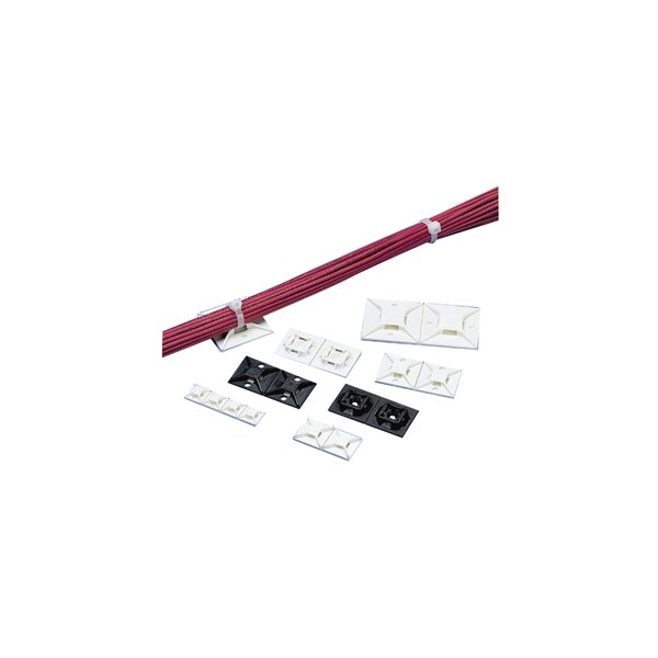Panduit CABLE TIE MOUNT 4-WAYADHESIVE BACKED SUPPORTS, PK 100 ABM2S-A ...