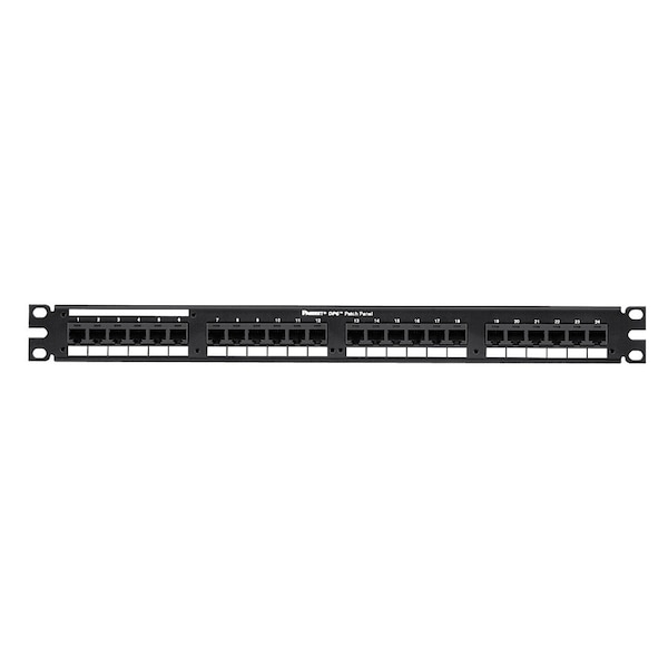 Panduit 12-PORT MOD FACEPLATE PATCH, PANEL NETKEY 89D WALL MOUNT, BLACK ...