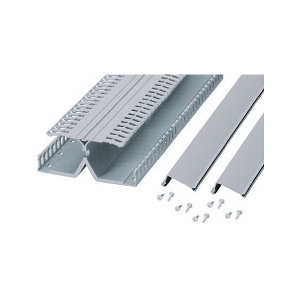 Panduit 4" H PANELMAX DIN WIRING DUCT, 8.25"W BASE & COVER WHITE, 6FT ...