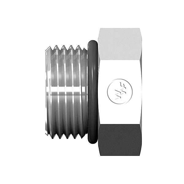 World Wide Fittings SAE O-Ring Plug - Hex Head 7237X04S | Zoro
