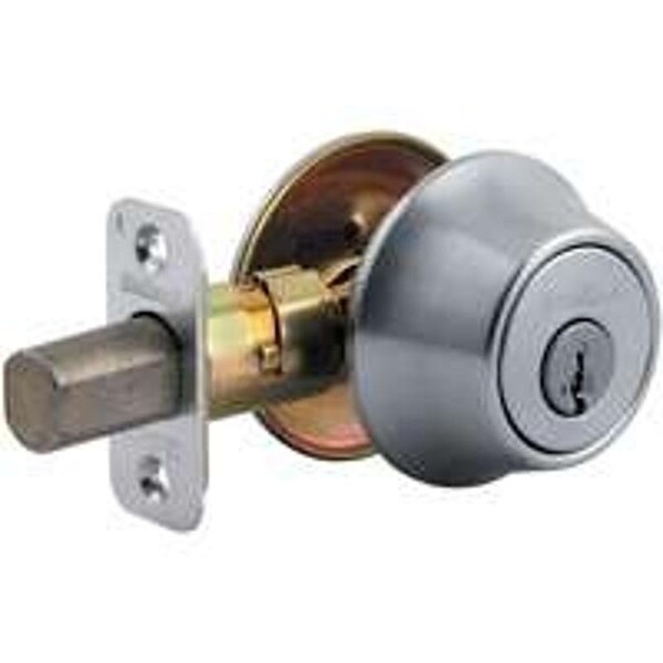 Kwikset Deadbolt, SmartKey Key, Metal, Satin Chrome, 238 to 234 in ...
