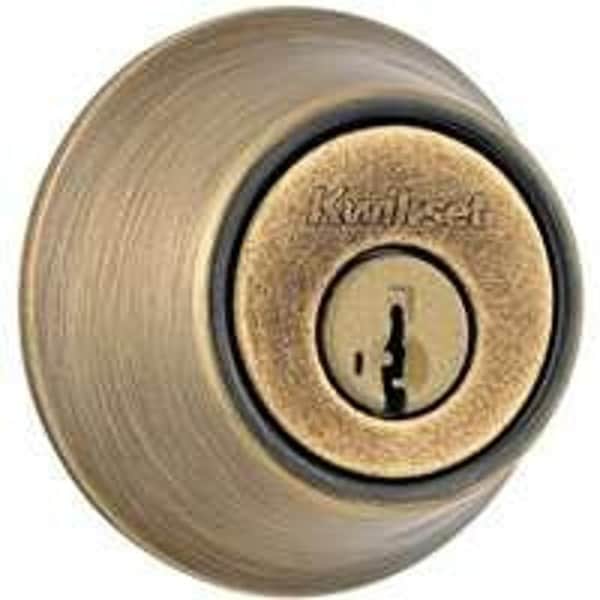 Kwikset Deadbolt, Different, Smartkey Key, Steel, Antique Brass, 238 to ...