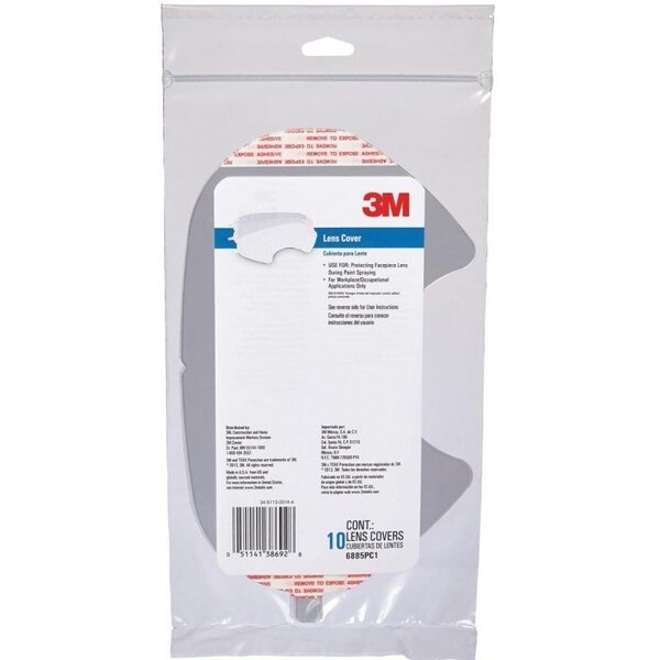 3M Face Shield Cover 6885PC1-B10 | Zoro