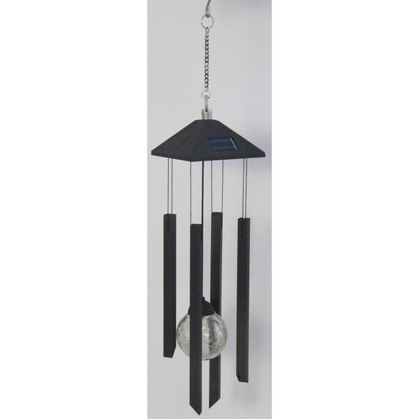 Harvest Light headwind Solar LED Wind Chime, Pyramid Crackleball ...