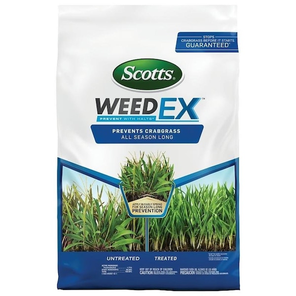 Scotts WeedEx Crabgrass and Grass Weed Preventer, Solid, Spreader ...