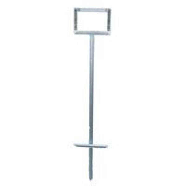 Jackson Safety Sign Stand, TStyle, Galvanized Steel, For 36 to 48 in ...