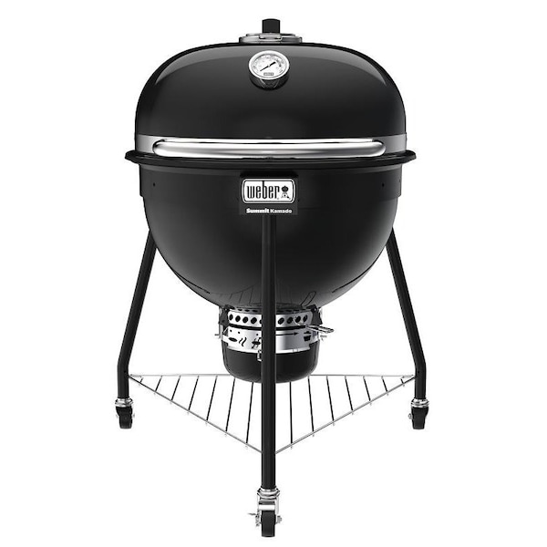 Weber Summit Kamado E6 Charcoal Grill, 2Grate, 452 sqin Primary Cooking ...