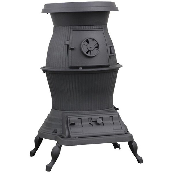 Us Stove Co Railroad Potbelly Stove, 29 in W, 2214 in D, 3212 in H ...