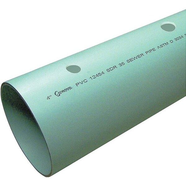 Genova JM Eagle SDR Series Pipe, 4 in, 10 ft L, Solvent Weld, PVC ...
