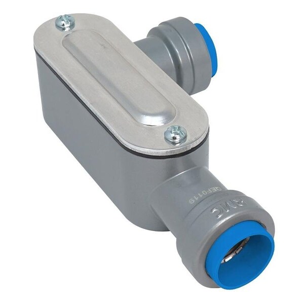 Southwire SIMPush Conduit Body, 12 in Hub, PushIn, Aluminum ...