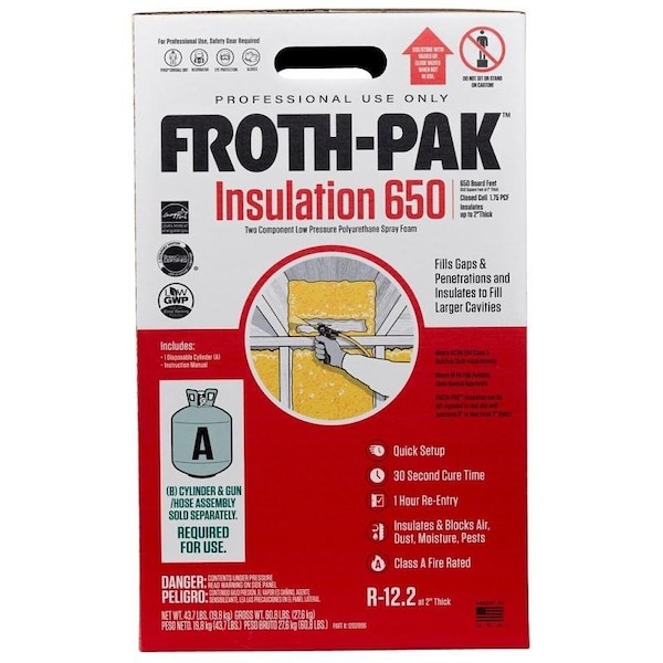 Dupont FrothPak Series Foam Insulation Kit, 1188 lb 12031896 | Zoro