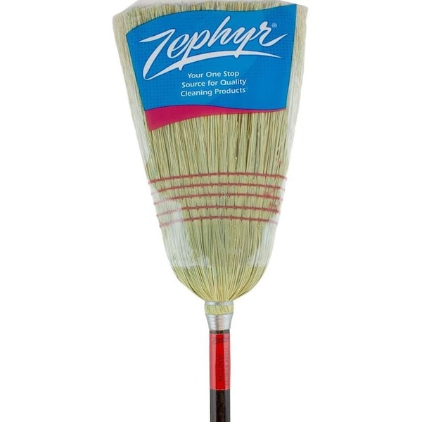 Chickasaw Zephyr Janitor Broom, 32 Sweep Face, Natural Fiber Bristle ...