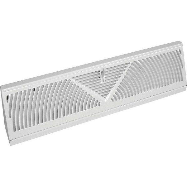 Imperial Baseboard Diffuser, 24 in L, 234 in W, 360 deg Air Deflection ...