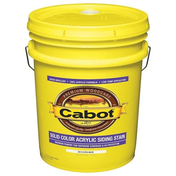 Cabot 800 Series 1400000008 Solid Color Siding Stain, Natural Flat ...