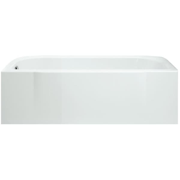 Sterling Accord Series Bathtub, 60 in L, 30 in W, Alcove Installation ...