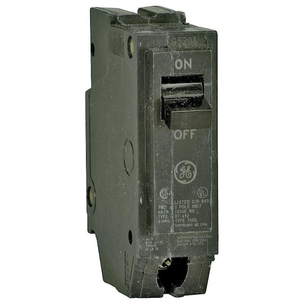 GE INDUSTRIAL SOLUTIONS 15A, 1 pole Circuit Breaker, THQL, 120/240V AC ...