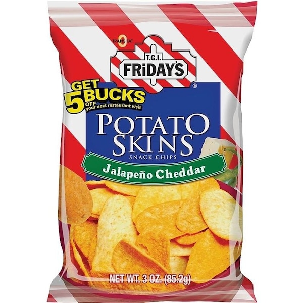 Tgi Fridays Snack Chips, Cheddar, Jalapeno Flavor, 3 oz Bag 515432 | Zoro