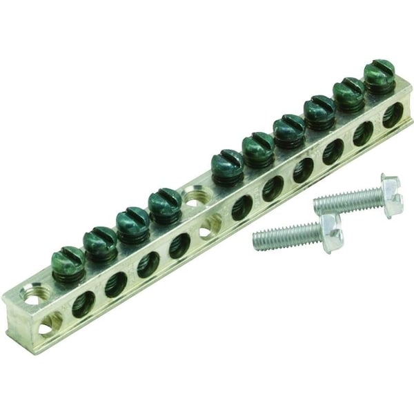 Eaton Cutler-Hammer Ground Bar Kit, 47 in L, 10 Terminal GBKP10P | Zoro