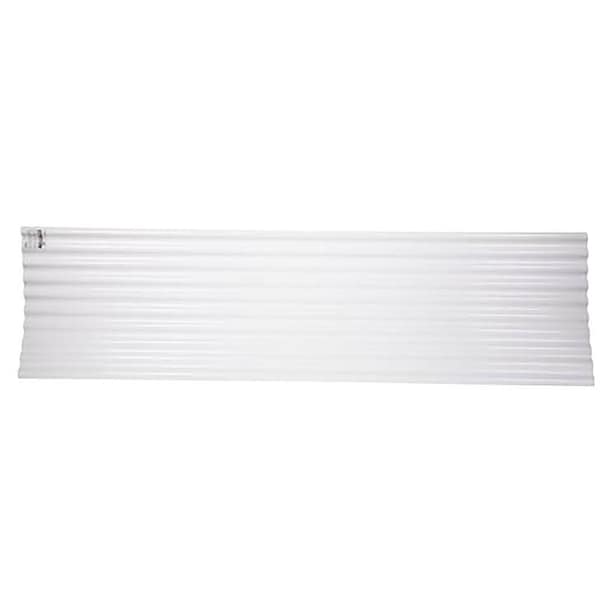 Tuftex SeaCoaster Series Roof Panel, 12 ft L, 26 in W, Corrugated ...