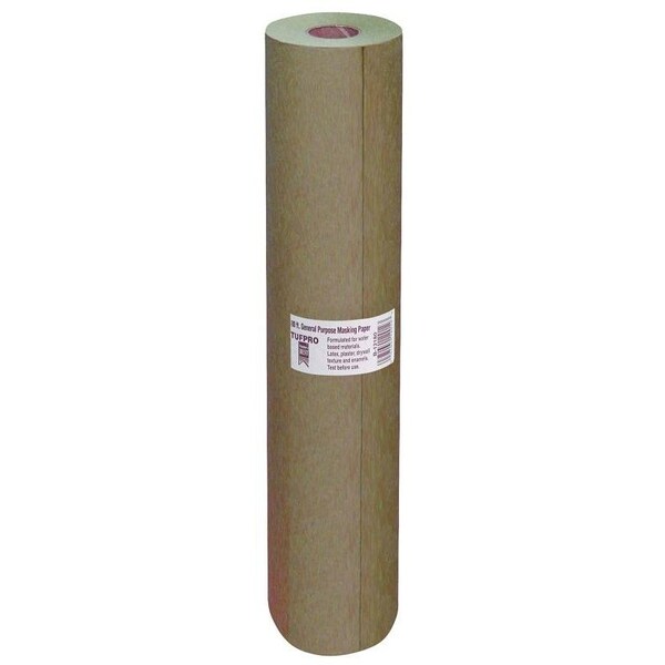 Trimaco EasyMask Trim Masking Paper, 180 ft L, 12 in W, Brown 12912 | Zoro