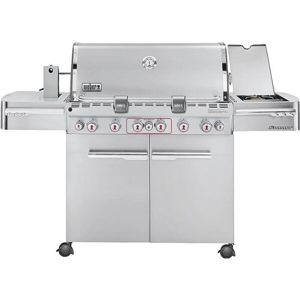 Weber Summit Gas Grill, 60000 Btuhr BTU, Liquid Propane, 6 Burner, 624 ...
