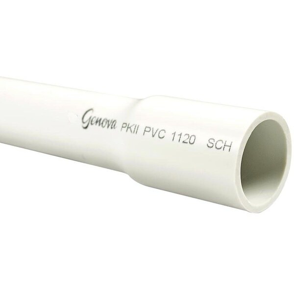 Genova JM Eagle SDR Series Pipe, 112 in, 20 ft L, Solvent Weld, PVC ...