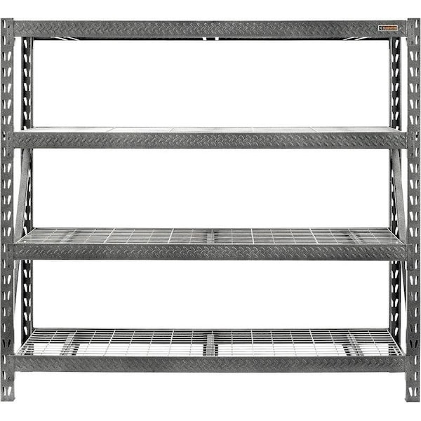 Gladiator Rack Shelf, 8000 lb Capacity, 4Shelf, 77 in OAW, 24 in OAD ...