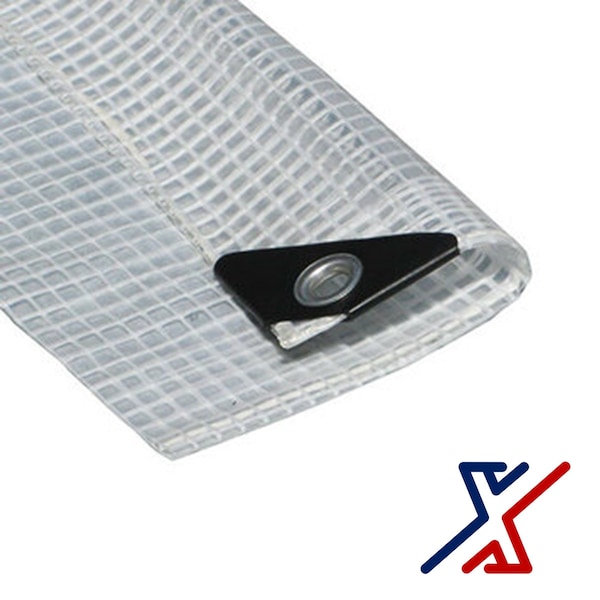 X1 Tools Heavy Duty Tarp, 5 ft x 7 ft, Clear X1T-CAN-T14-CLE-0705 | Zoro
