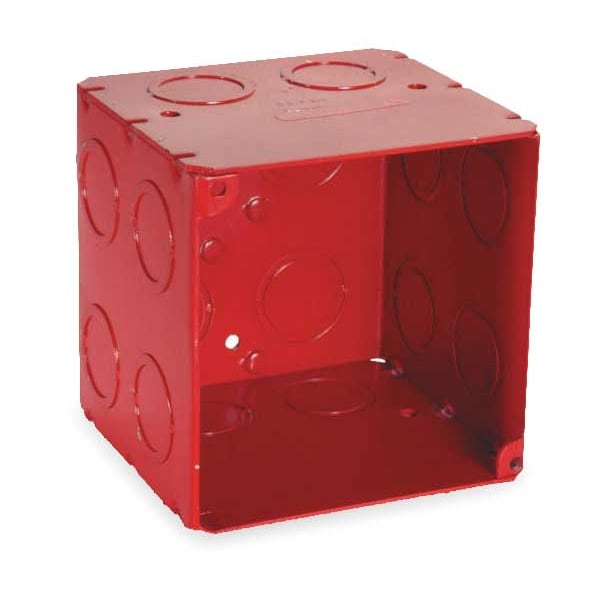 Raco Electrical Box, 45 cu in, Square Box Type, 2 Gangs, Galvanized ...